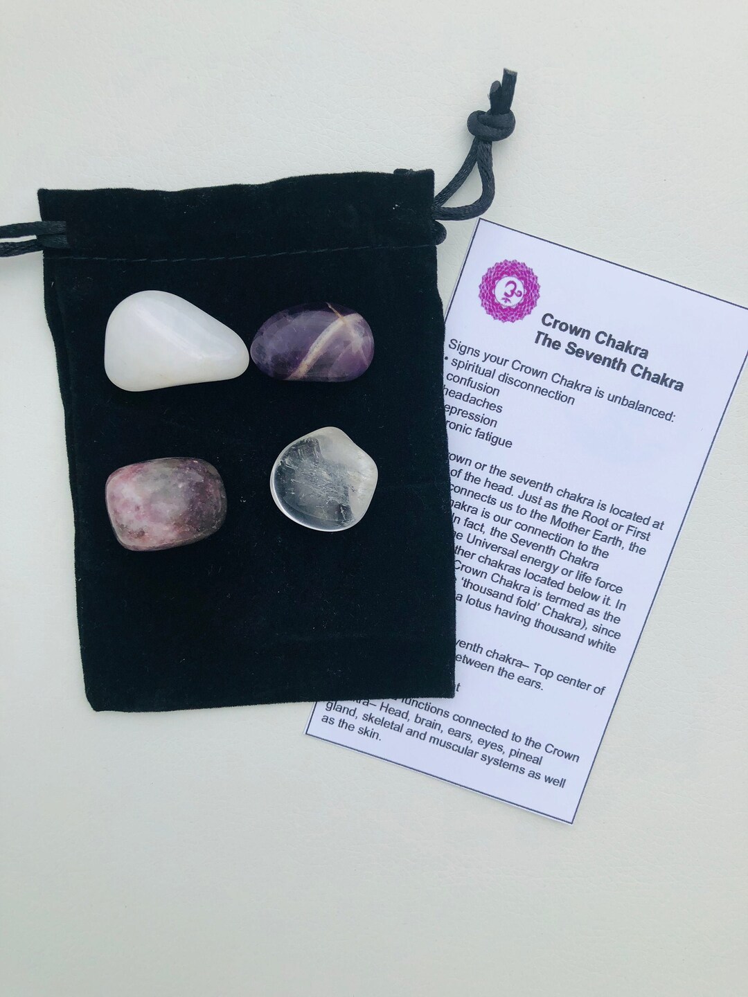 Crown Chakra Healing Stones the Seventh Chakra Chakra - Etsy