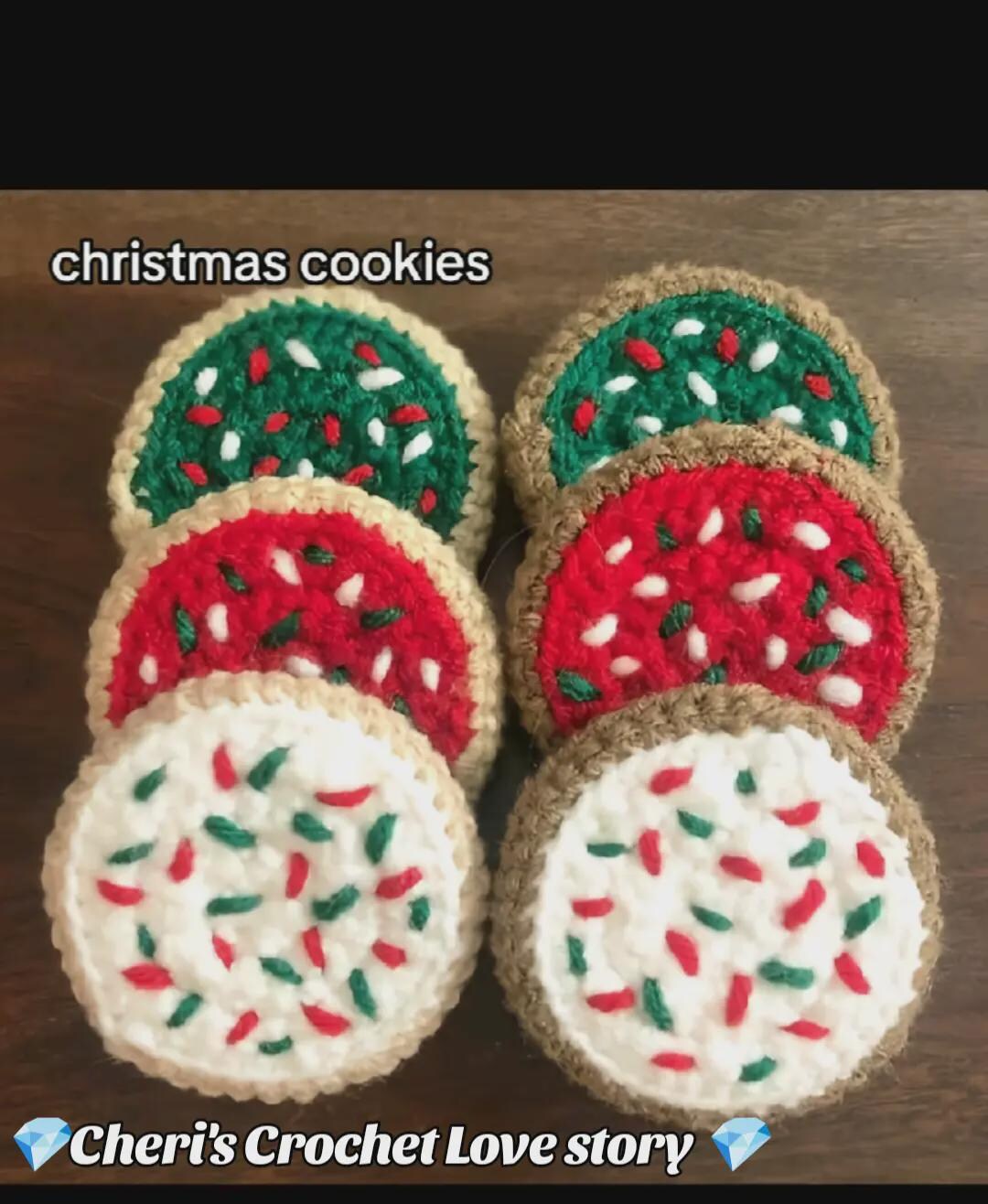 Custom Crochet 6 Piece Sugar Cookies Set Handmade by Me - Etsy