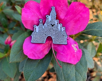 Sleeping Beauty Castle Enamel Pin - Etsy
