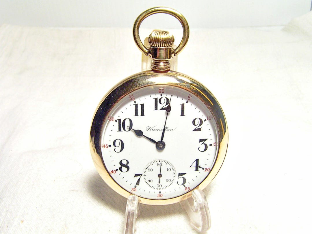 Vintage Hamilton 18s, 17j Movement is in an Excellent G.F. Wadsworth ...