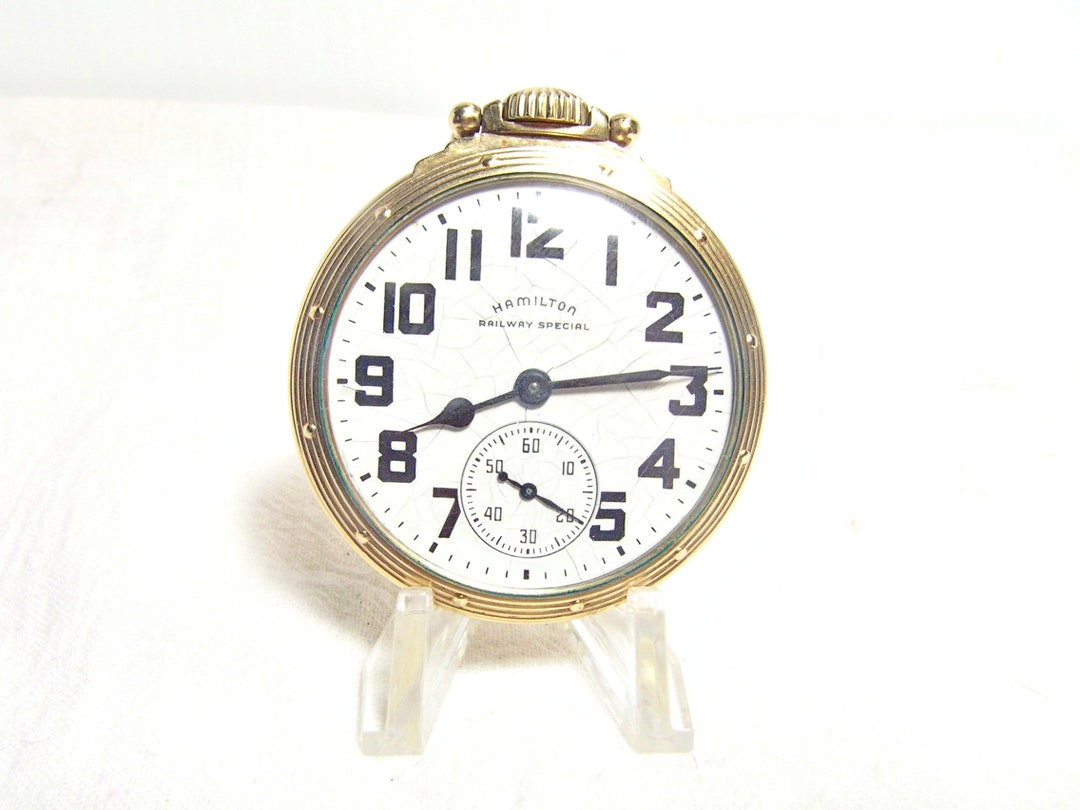 Vintage All Original Hamilton 992B 16s, 21j, Rail Road Grade in a ...