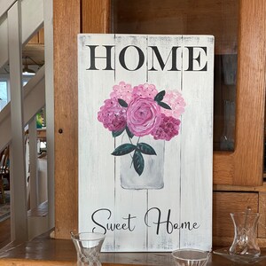 Floral Wall Art. Farmhouse Sign. Shabby Chic Sign. French Cottage Decor ...