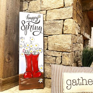 BEAUTIFUL Spring Porch Sign Spring Porch Decor Happy Spring Porch Sign ...