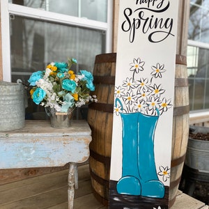 BEAUTIFUL Spring Porch Sign Spring Porch Decor Happy Spring Porch Sign ...