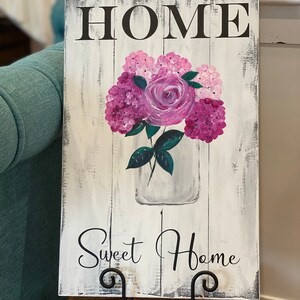 Floral Wall Art. Farmhouse Sign. Shabby Chic Sign. French Cottage Decor ...