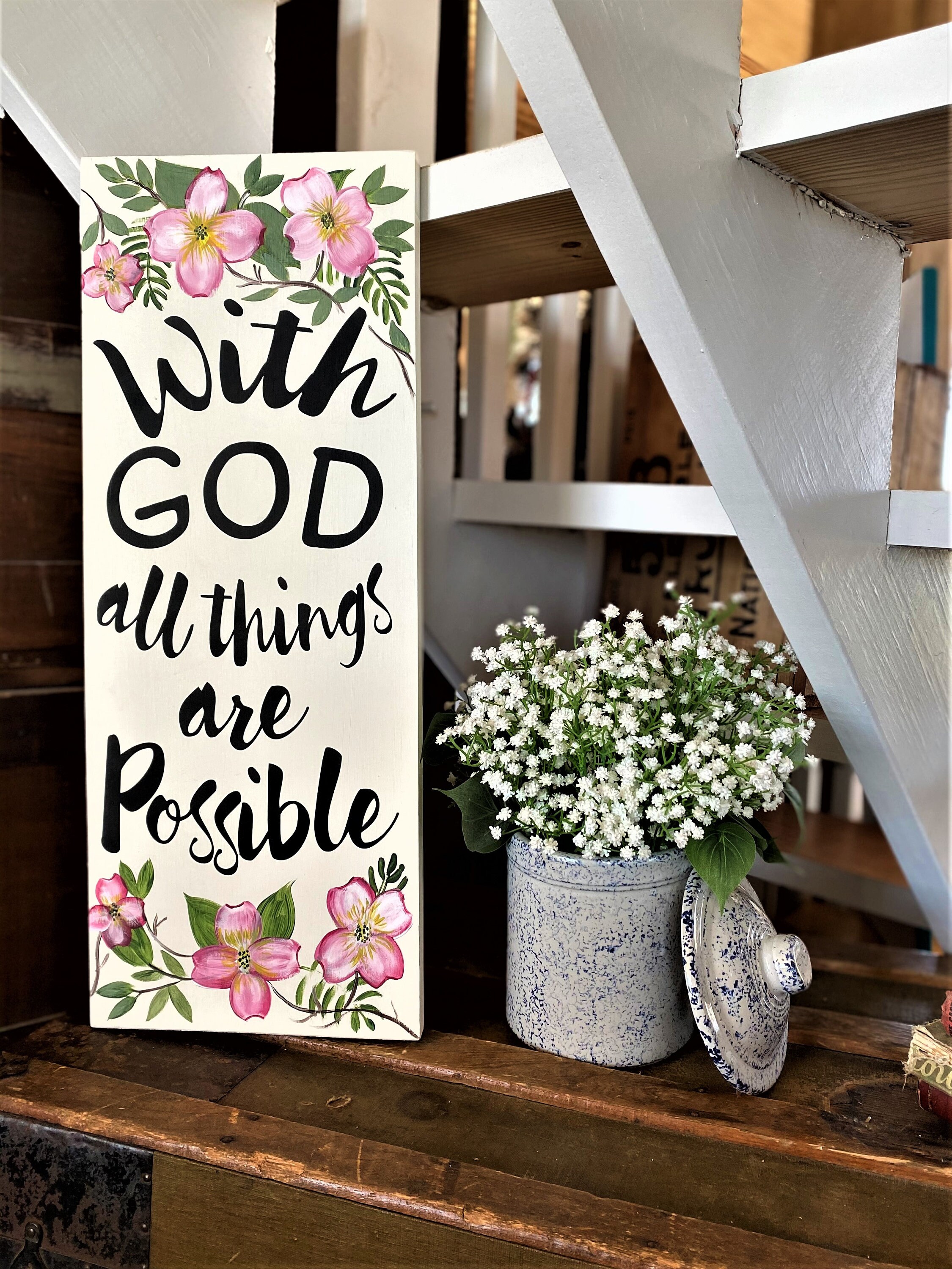 Spring Sign. Spring Decor. Spring Flower Sign. Sign With - Etsy