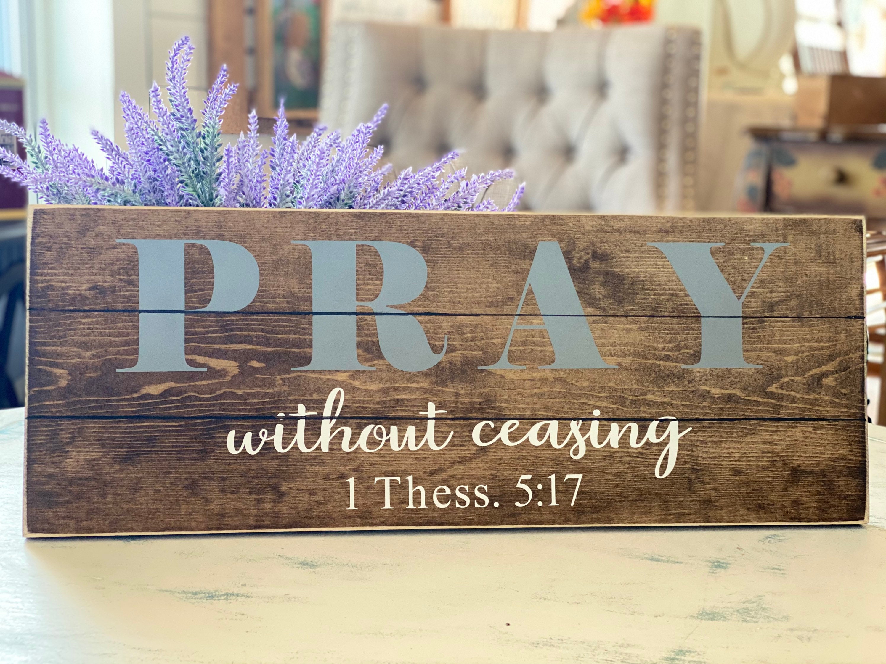 Bible Verse Wood Sign. Farmhouse Decor. Scripture Wood Sign. - Etsy UK