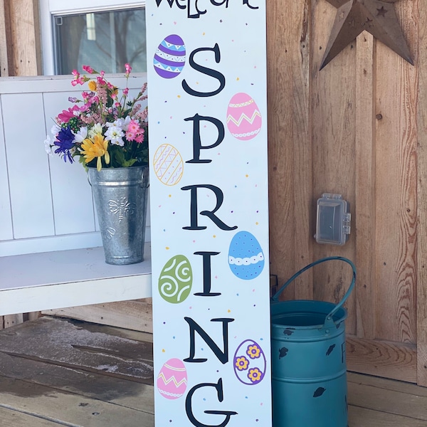 Spring Porch Sign - Etsy