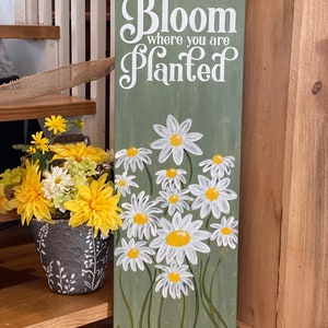 FLORAL Porch Sign Spring Porch Decor Daisy Wood Sign Mother’s Day Gift ...