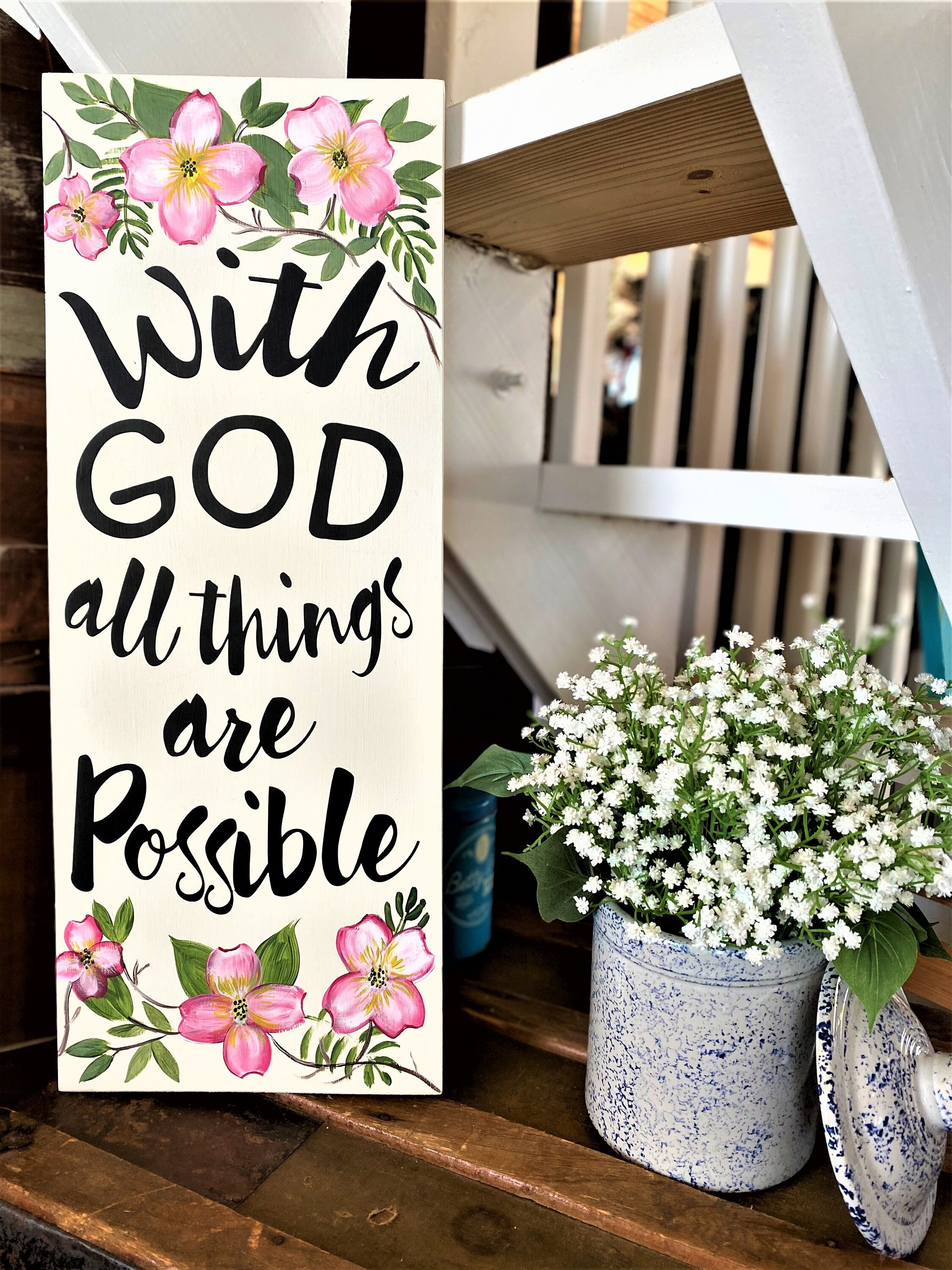 Spring Sign. Spring Decor. Spring Flower Sign. Sign With - Etsy