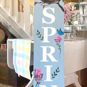 BEAUTIFUL Spring Porch Sign Spring Porch Decor Happy Spring Porch Sign ...