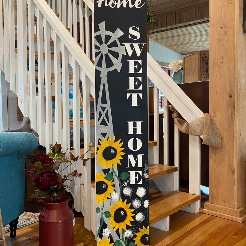 Sunflower Porch Sign - Etsy