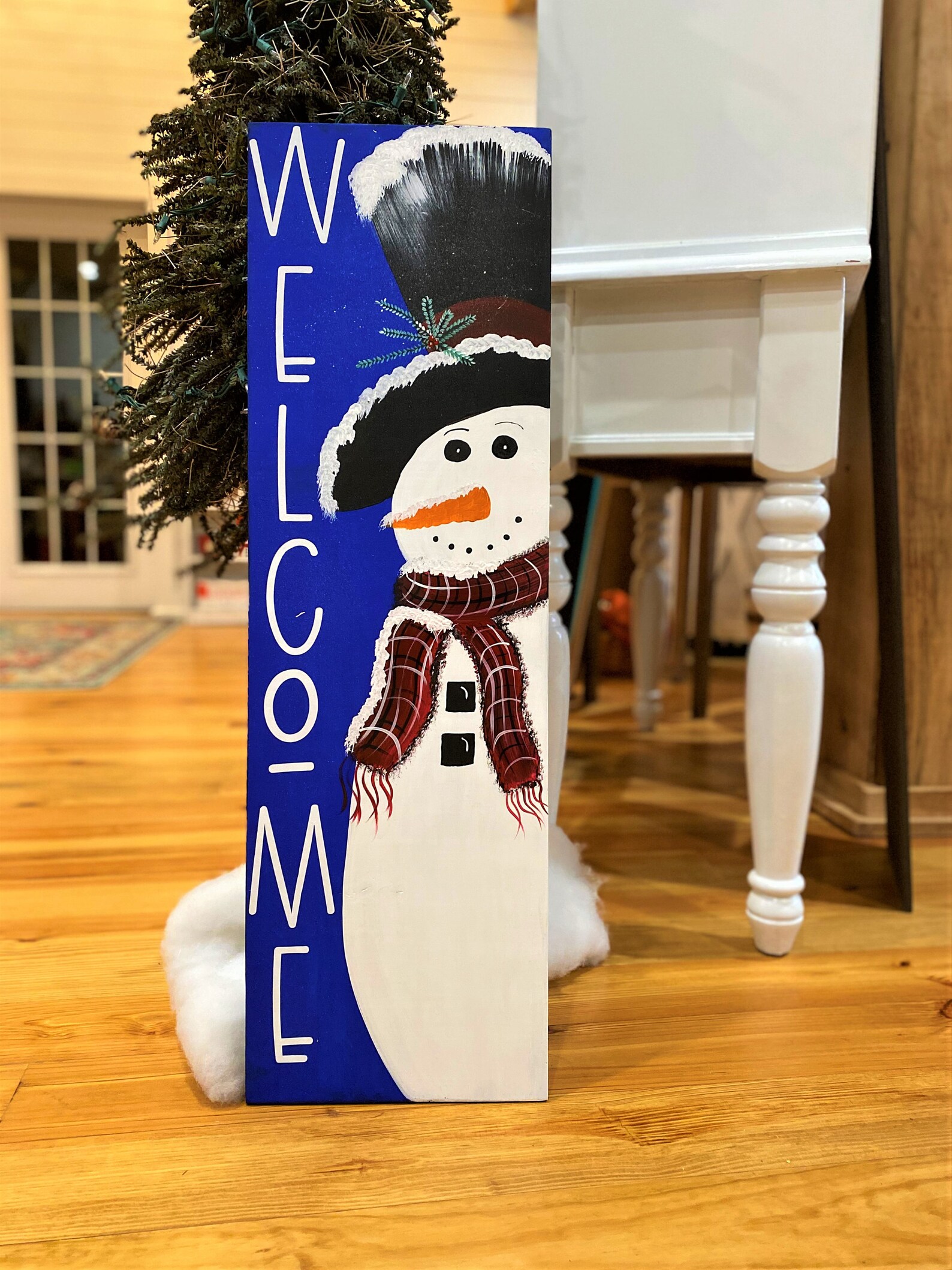 Welcome Snowman Porch Sign. Winter Porch Sign. Christmas. - Etsy
