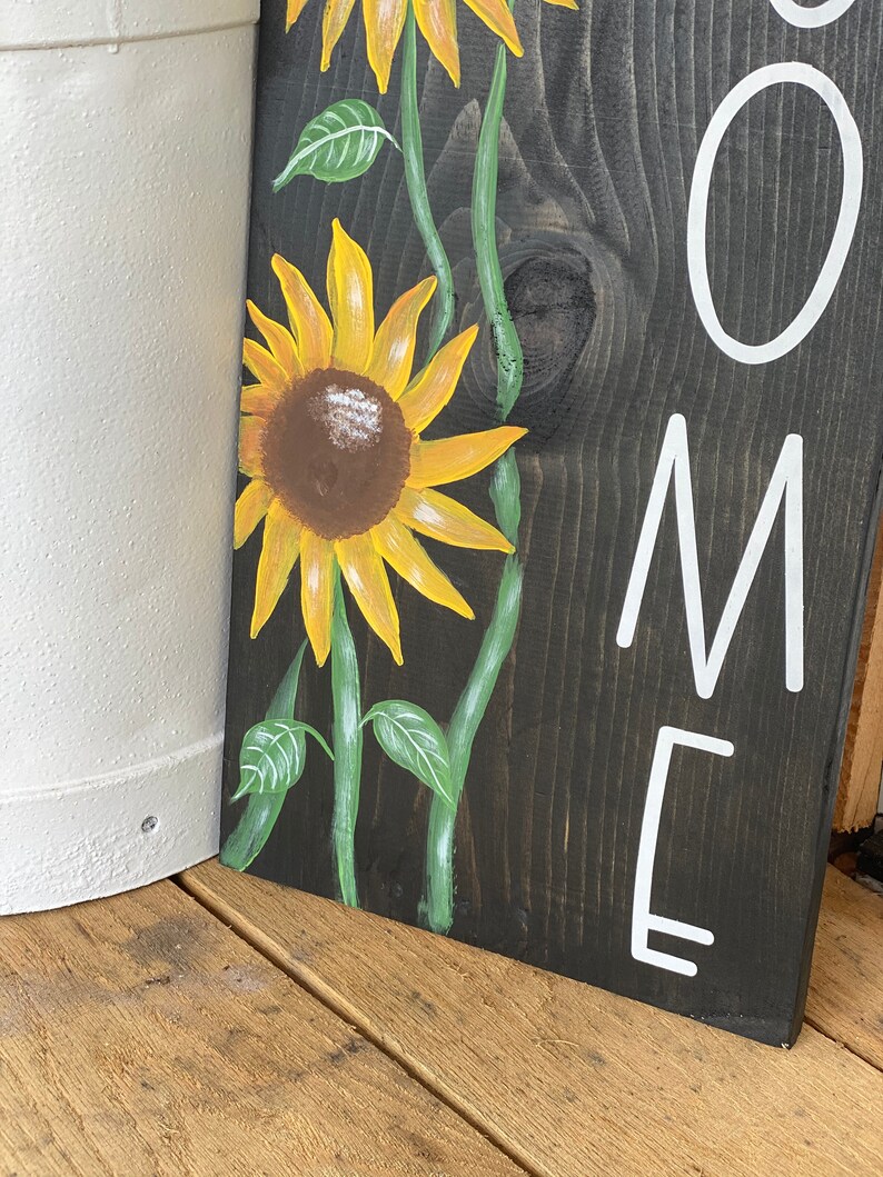Porch Sign. Welcome Porch Sign. Sunflower Porch Sign. Summer - Etsy
