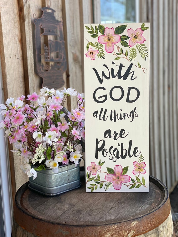 Spring Sign. Spring Decor. Spring Flower Sign. Sign With - Etsy