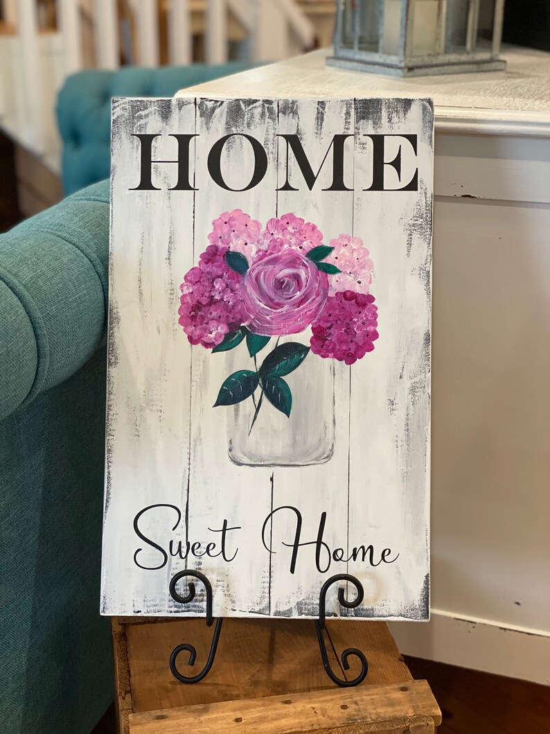 Floral Wall Art. Farmhouse Sign. Shabby Chic Sign. French - Etsy