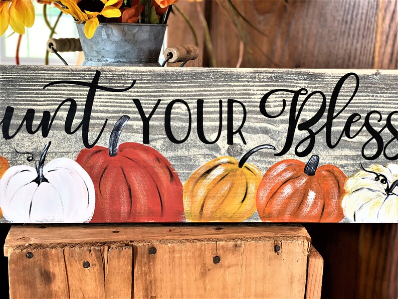 Fall Wood Sign. Farmhouse Fall Sign. Pumpkin Wood Sign. - Etsy