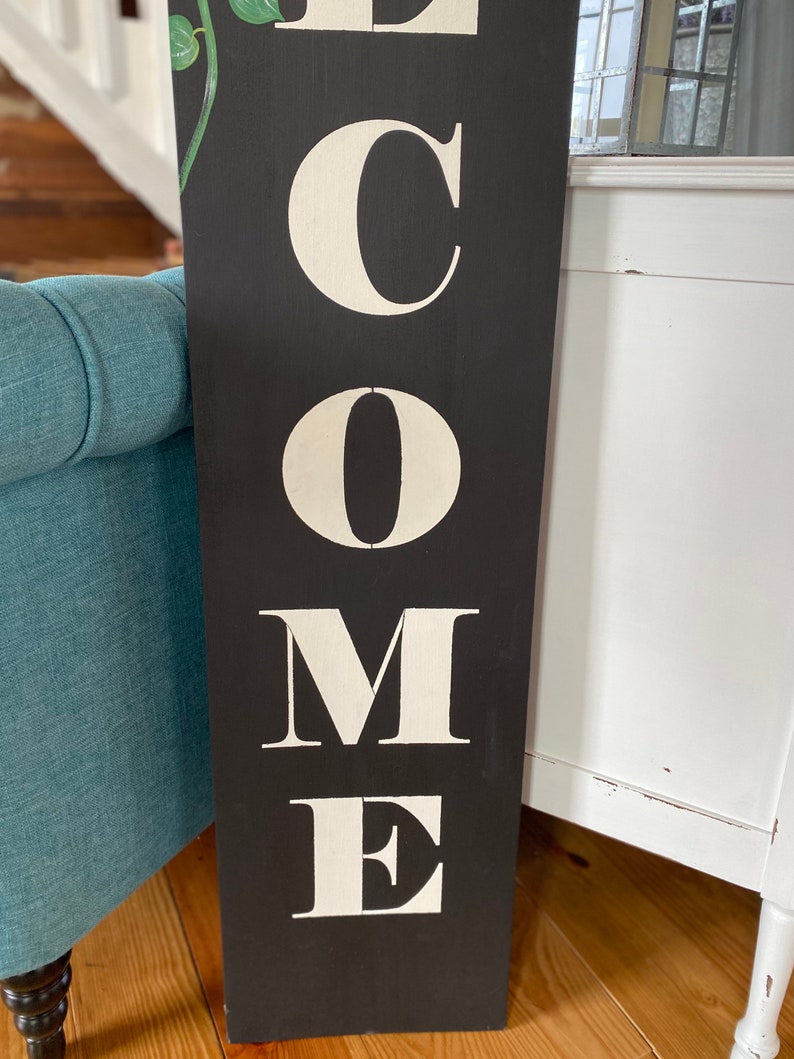 Welcome Sign. Sunflower Welcome Sign. Tall Welcome Sign. Porch | Etsy