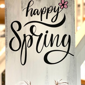 CUTE Bunny Porch Sign, Spring Porch Sign, Spring Porch Leaner, Easter ...