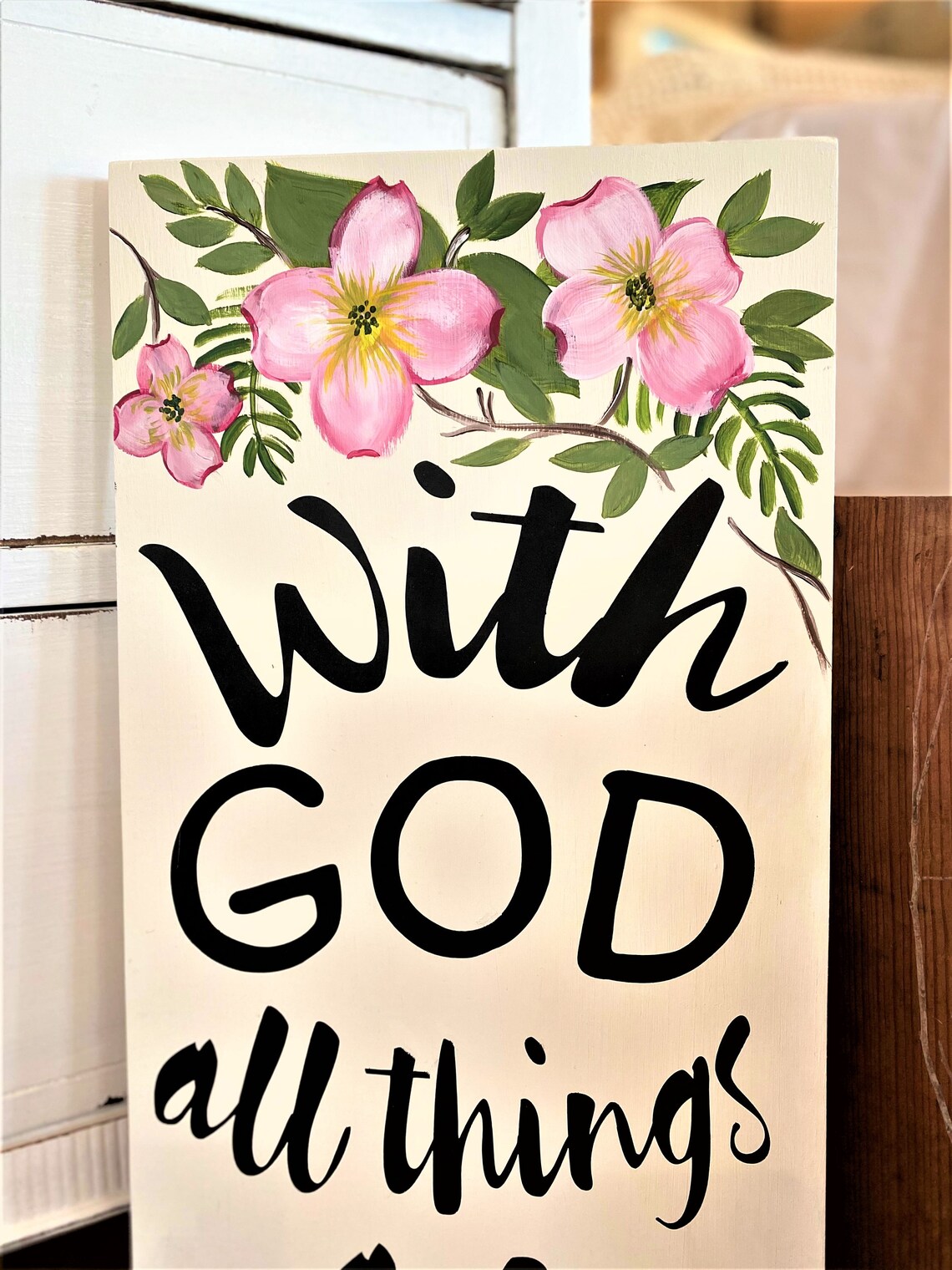 Spring Sign. Spring Decor. Spring Flower Sign. Sign With - Etsy