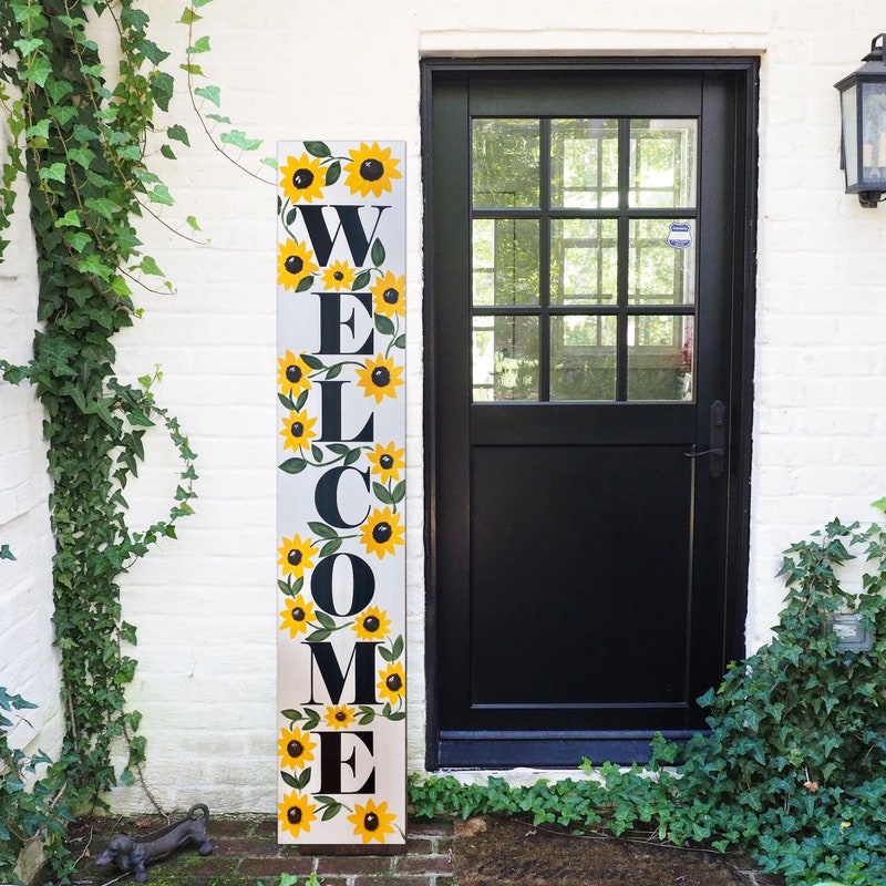 Sunflower Porch Sign - Etsy