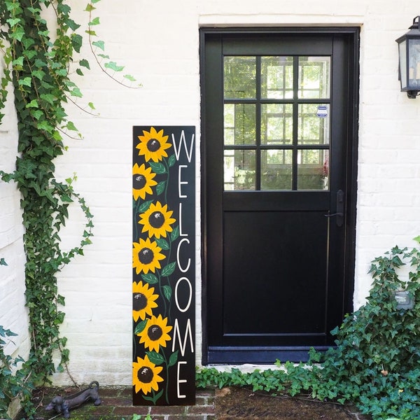 Sunflower Porch Sign - Etsy