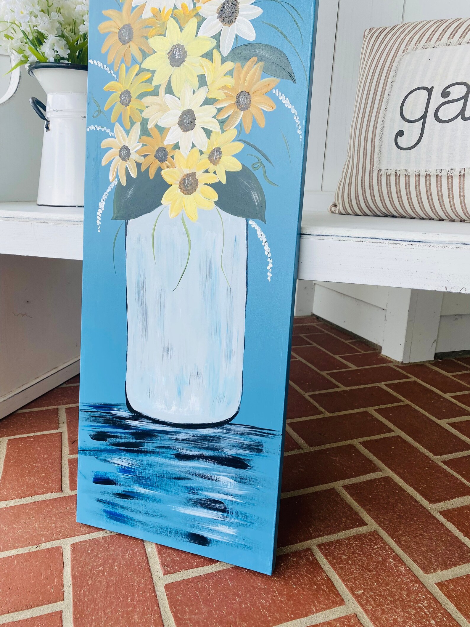 Front Porch Sign. Porch Leaner. Sign With Flowers. Sign With - Etsy