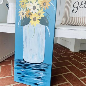 Front Porch Sign. Porch Leaner. Sign With Flowers. Sign With Daisies ...