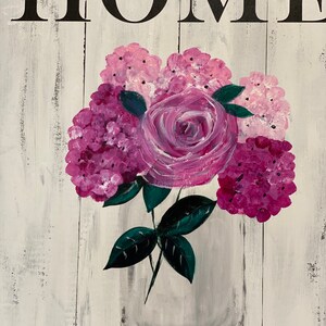 Floral Wall Art. Farmhouse Sign. Shabby Chic Sign. French Cottage Decor ...