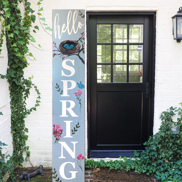 Spring Porch Sign - Etsy
