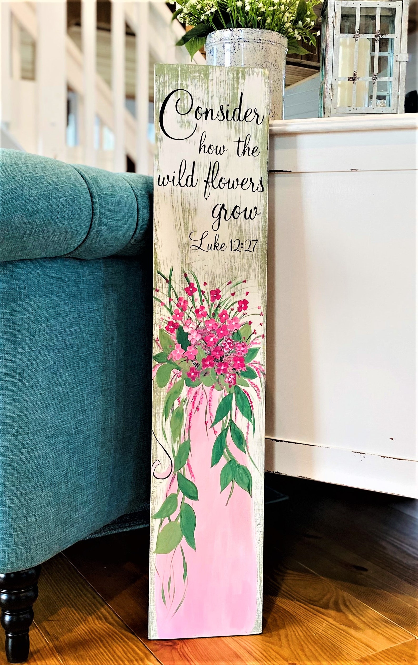 Porch Sign With Flowers. Porch Decor. Flower Sign. Sign With - Etsy