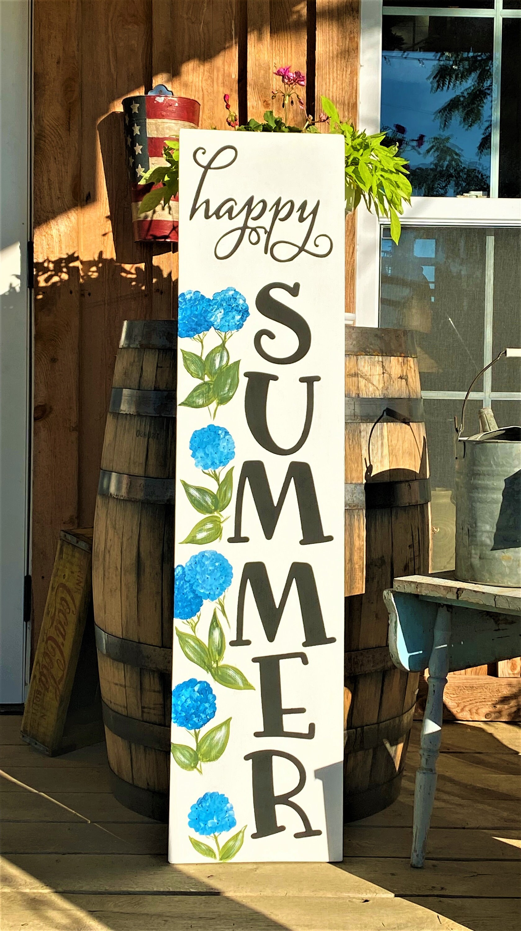 Summer Porch Sign. Vertical Porch Sign. Tall Porch Sign With - Etsy
