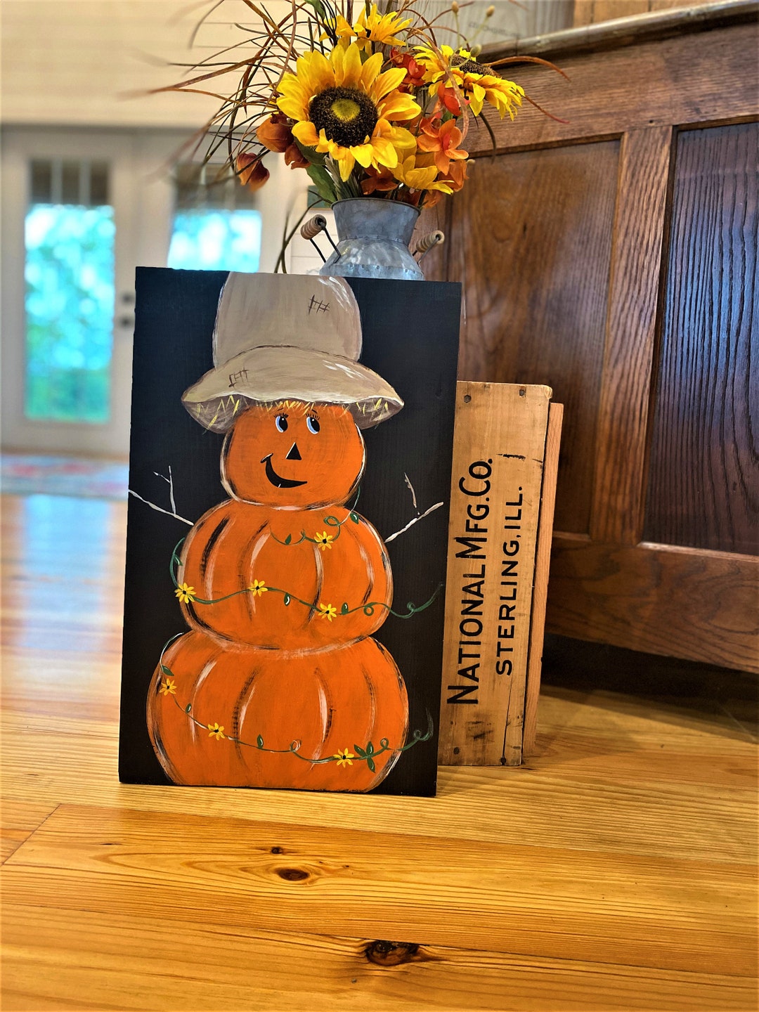 ADORABLE Fall Porch Sign Pumpkin Wood Sign Fall Decor. - Etsy