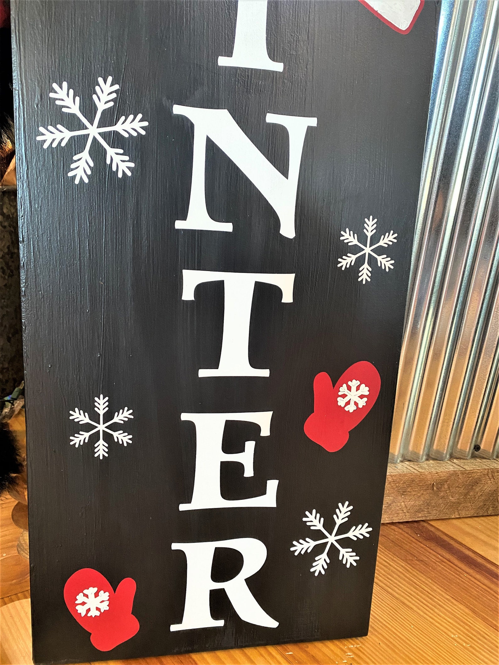 Hello Winter Porch Sign. Winter Porch Sign. Porch Vertical - Etsy