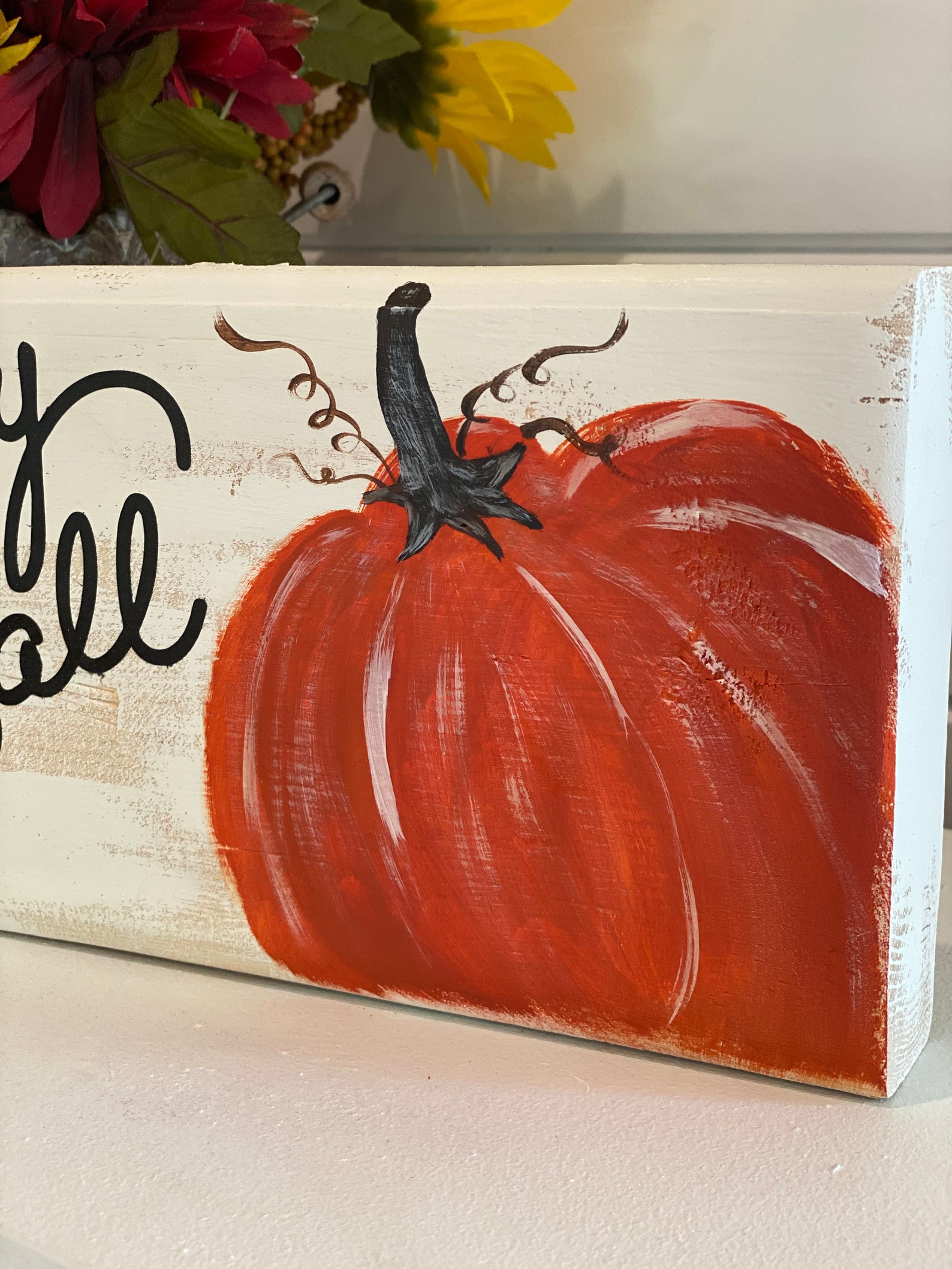 Fall Shelf Sitter. Shelf Decor. Pumpkin Shelf Sitter. Mantel - Etsy