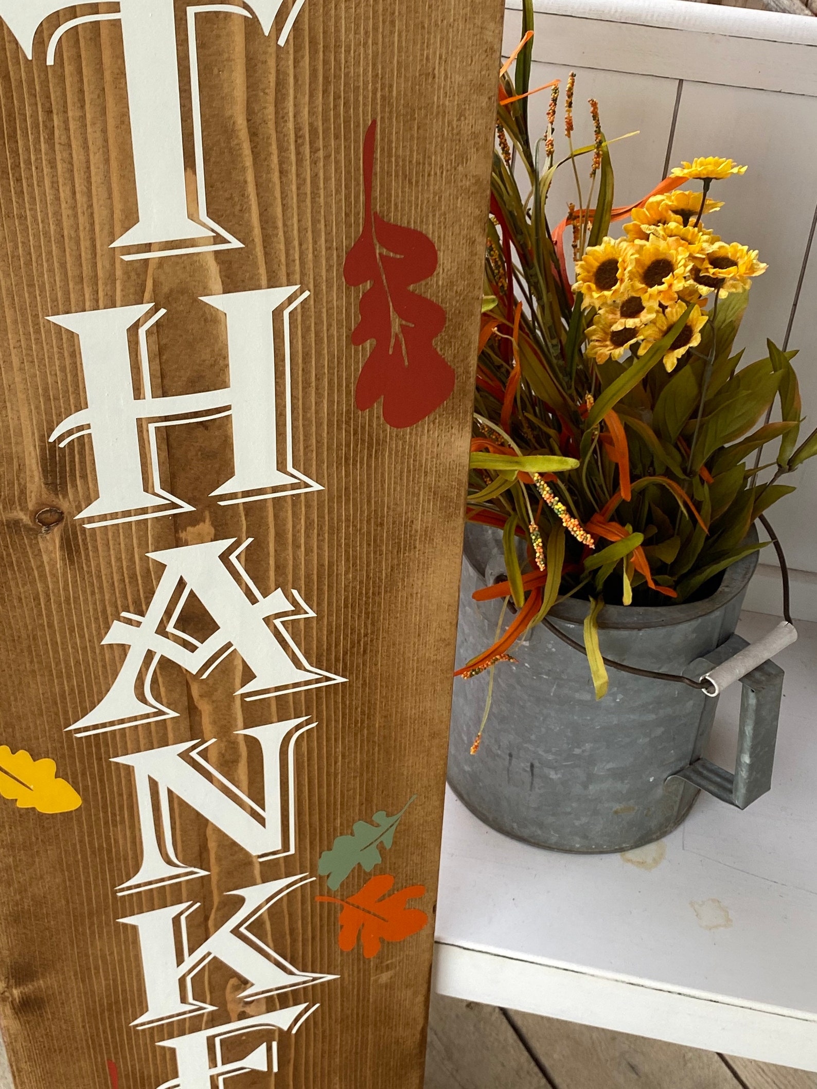 Grateful Blessed and Thankful Sign Thankful Sign Fall Sign - Etsy
