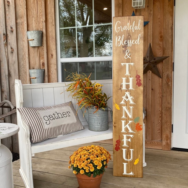 Thankful Wood Sign - Etsy