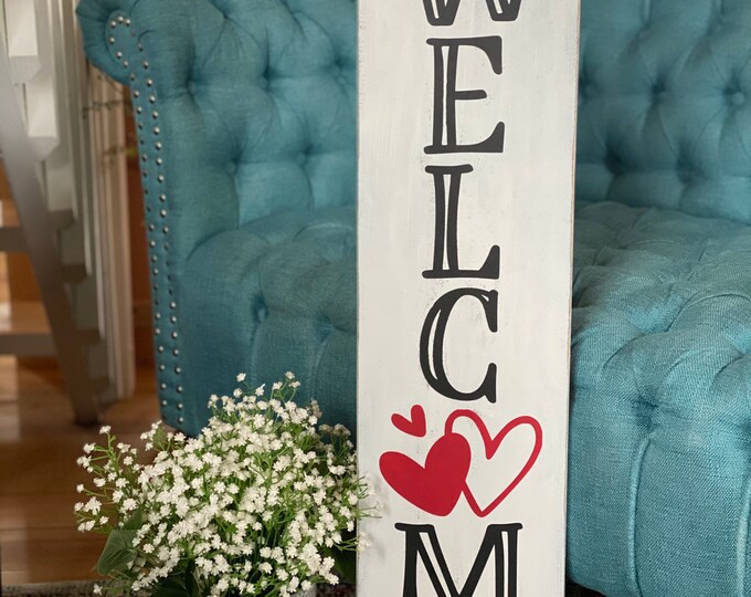 SENTIMENTAL Valentine Wood Sign Rustic Wedding Decor Valentine Gift for ...