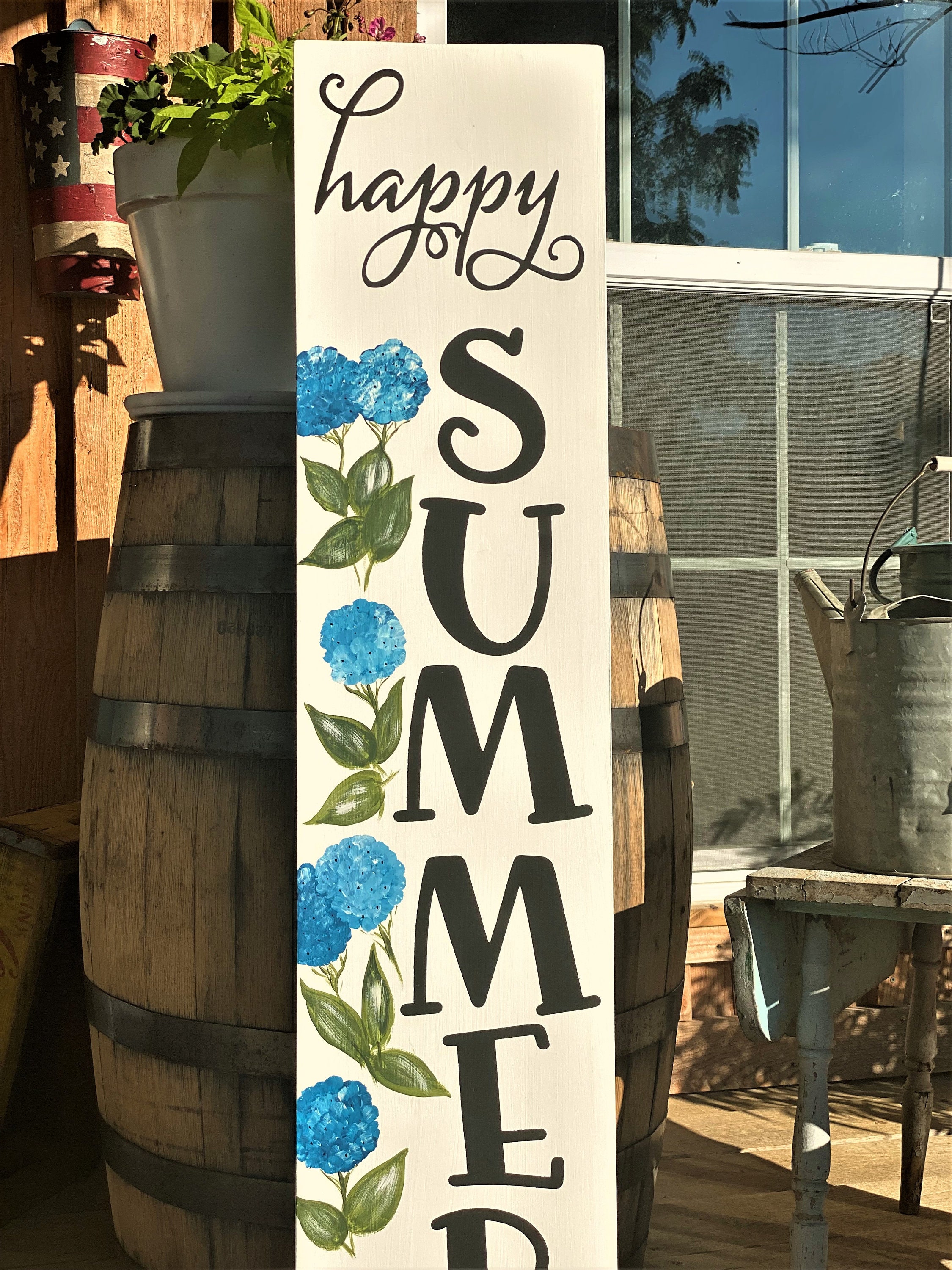 Summer Porch Sign. Vertical Porch Sign. Tall Porch Sign With - Etsy