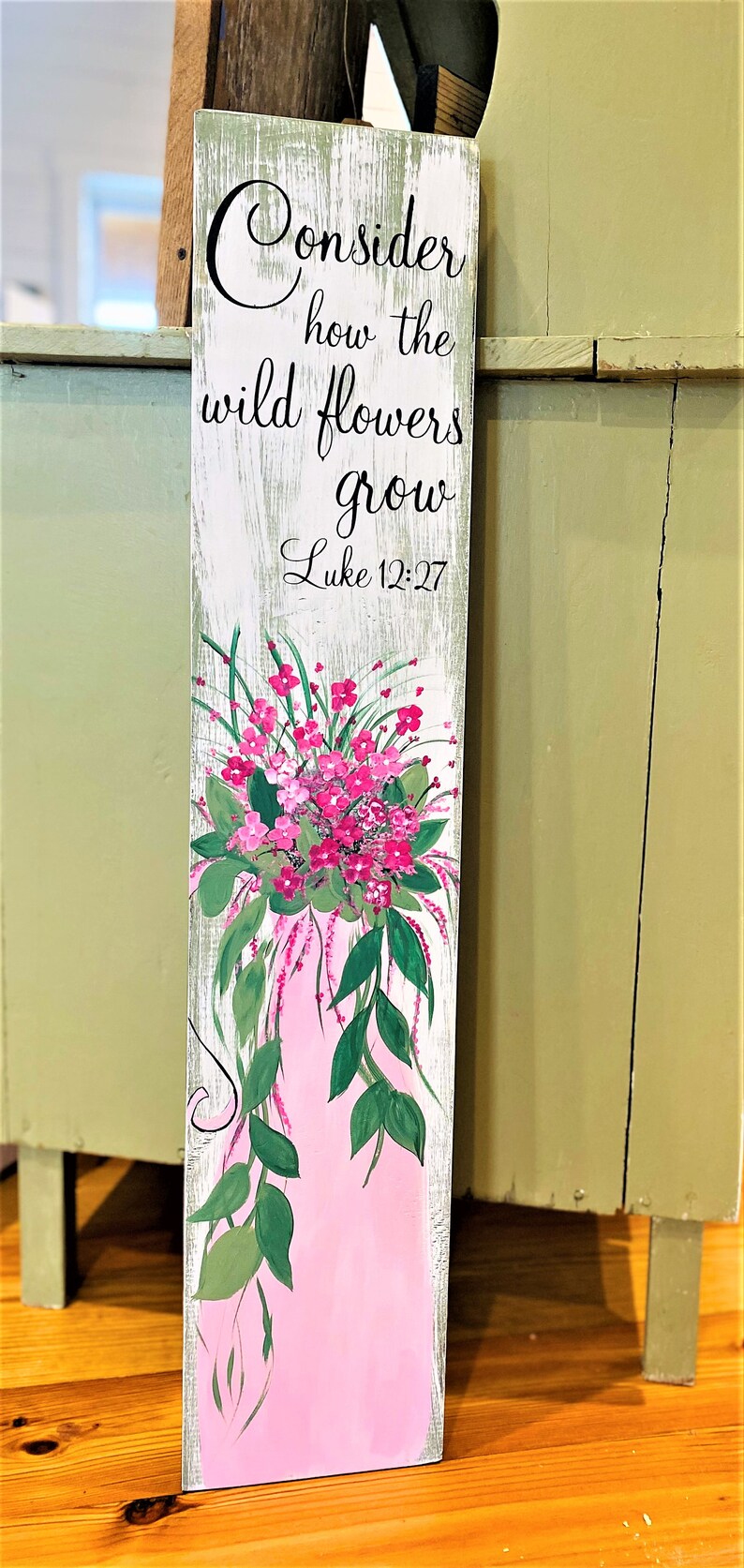 Porch Sign With Flowers. Porch Decor. Flower Sign. Sign With - Etsy