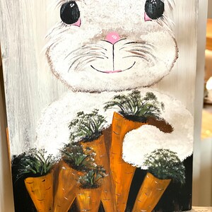 CUTE Bunny Porch Sign, Spring Porch Sign, Spring Porch Leaner, Easter ...