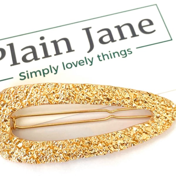 Gold Hair Clip - Etsy