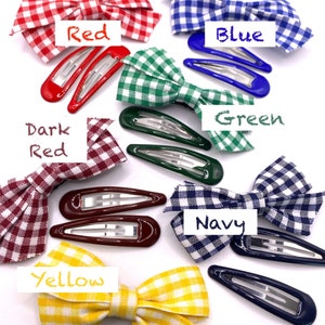 School Hair Set - Back to School Bow & Hair Clips - School Hair Bow ...