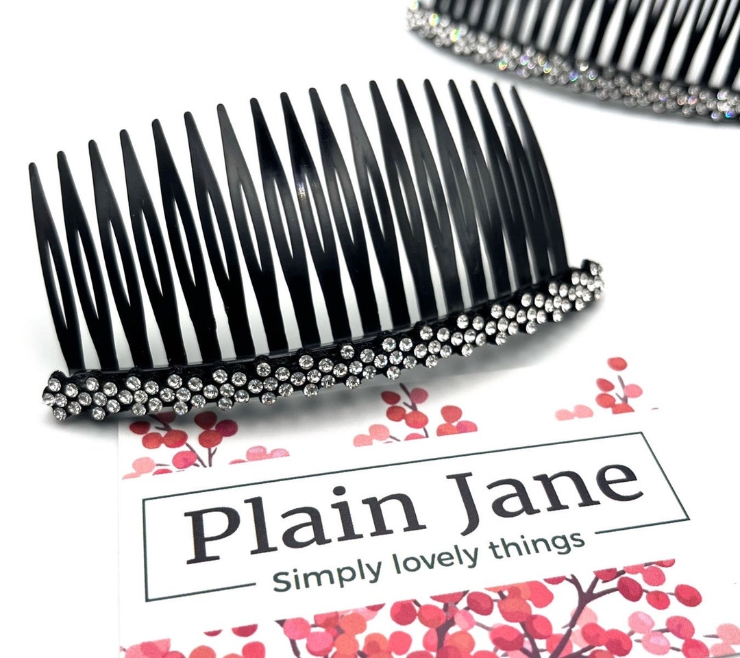 Diamante Hair Comb: Sparkly Party Fringe Comb (9.5cm) - Etsy UK
