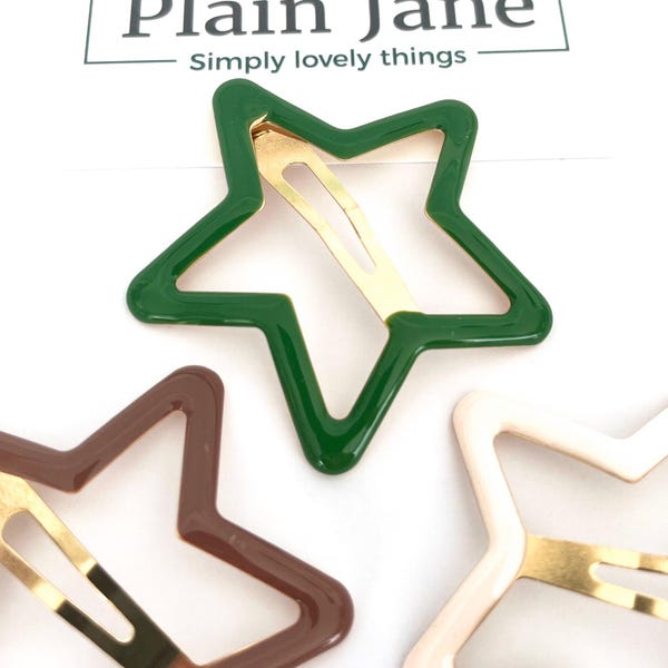 Star Hair Clips - Etsy