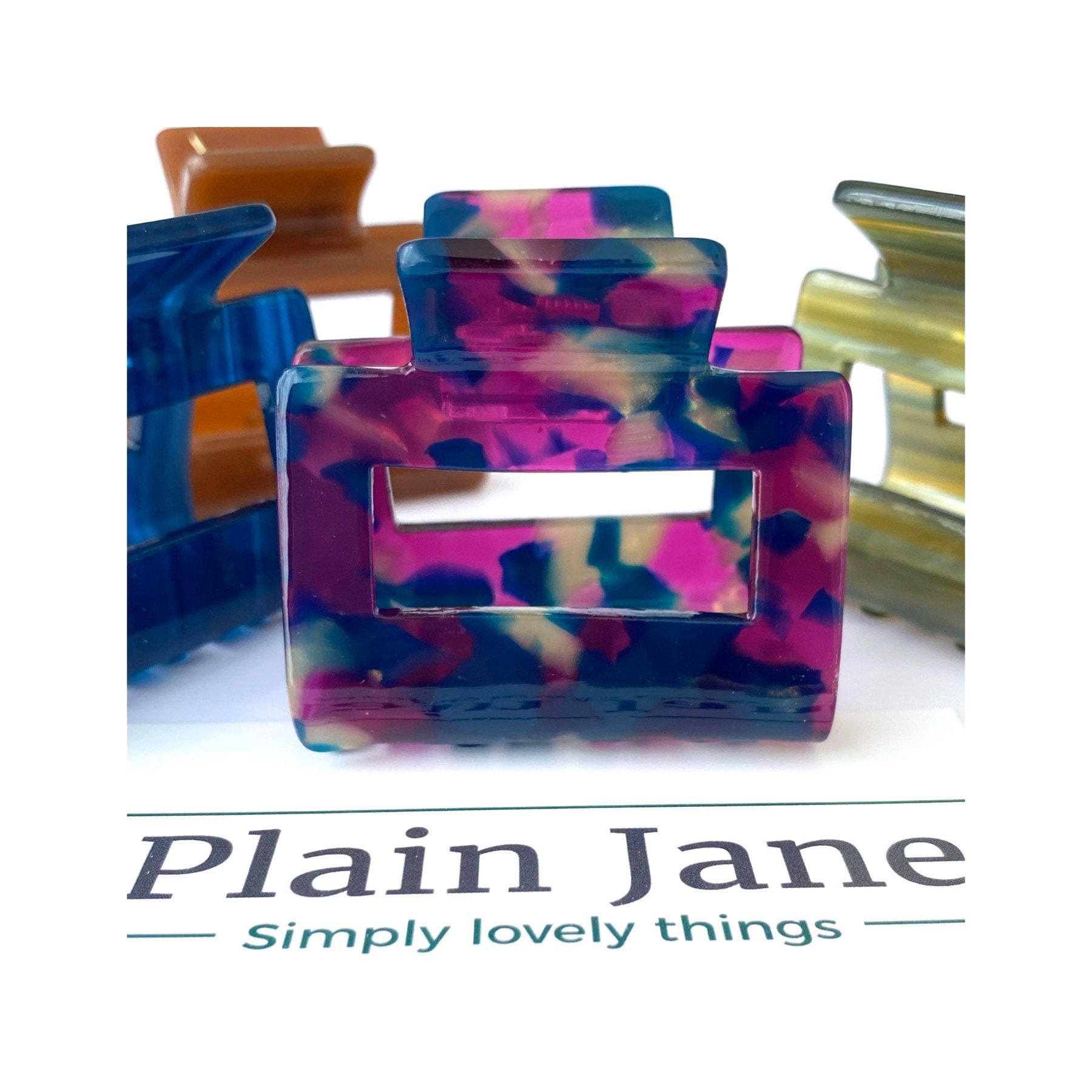 The Handbag Claw by Plain Jane Ladies Square Hair Claw - Etsy