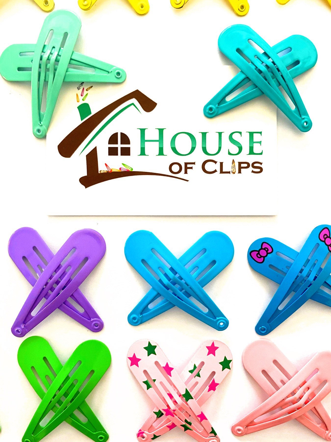 Hair Clips Various Colours X2 You Choose Hair Clips Plain | Etsy