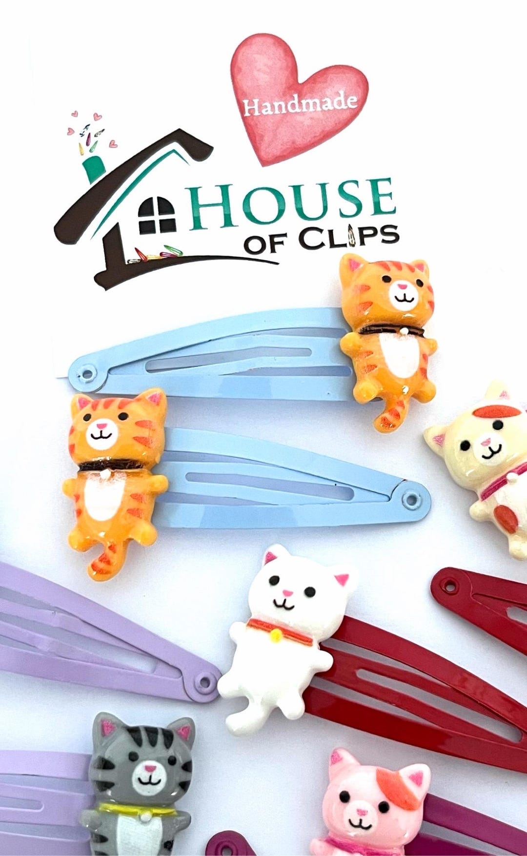 Playful Kitty Hair Clips X2 - Cat Hair Clips - Cute Kitten Hair Clips ...