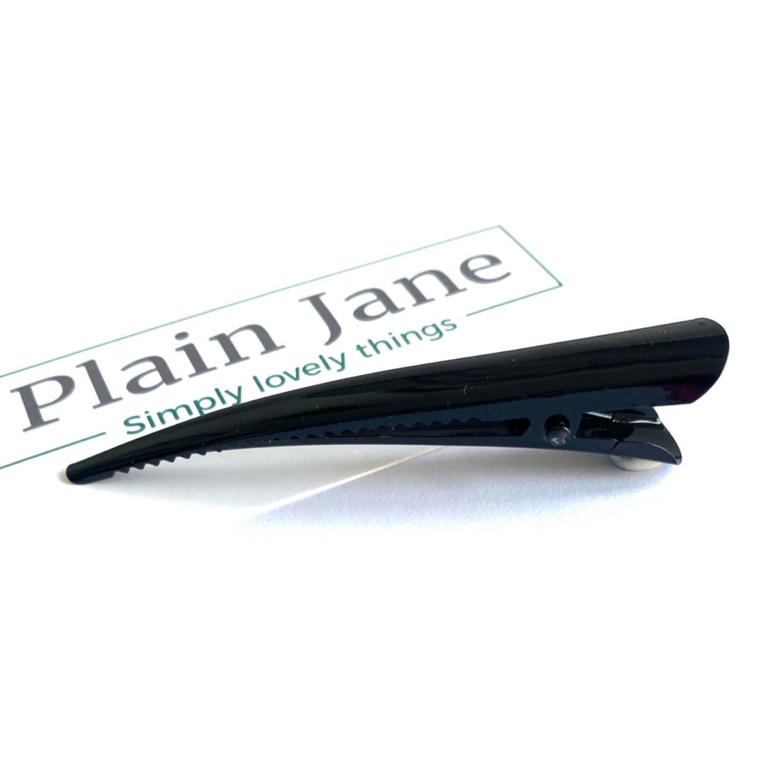 SMALL Raven Beak Clip by Plain Jane X2 - Ladies Hair Clip - Raven Black ...