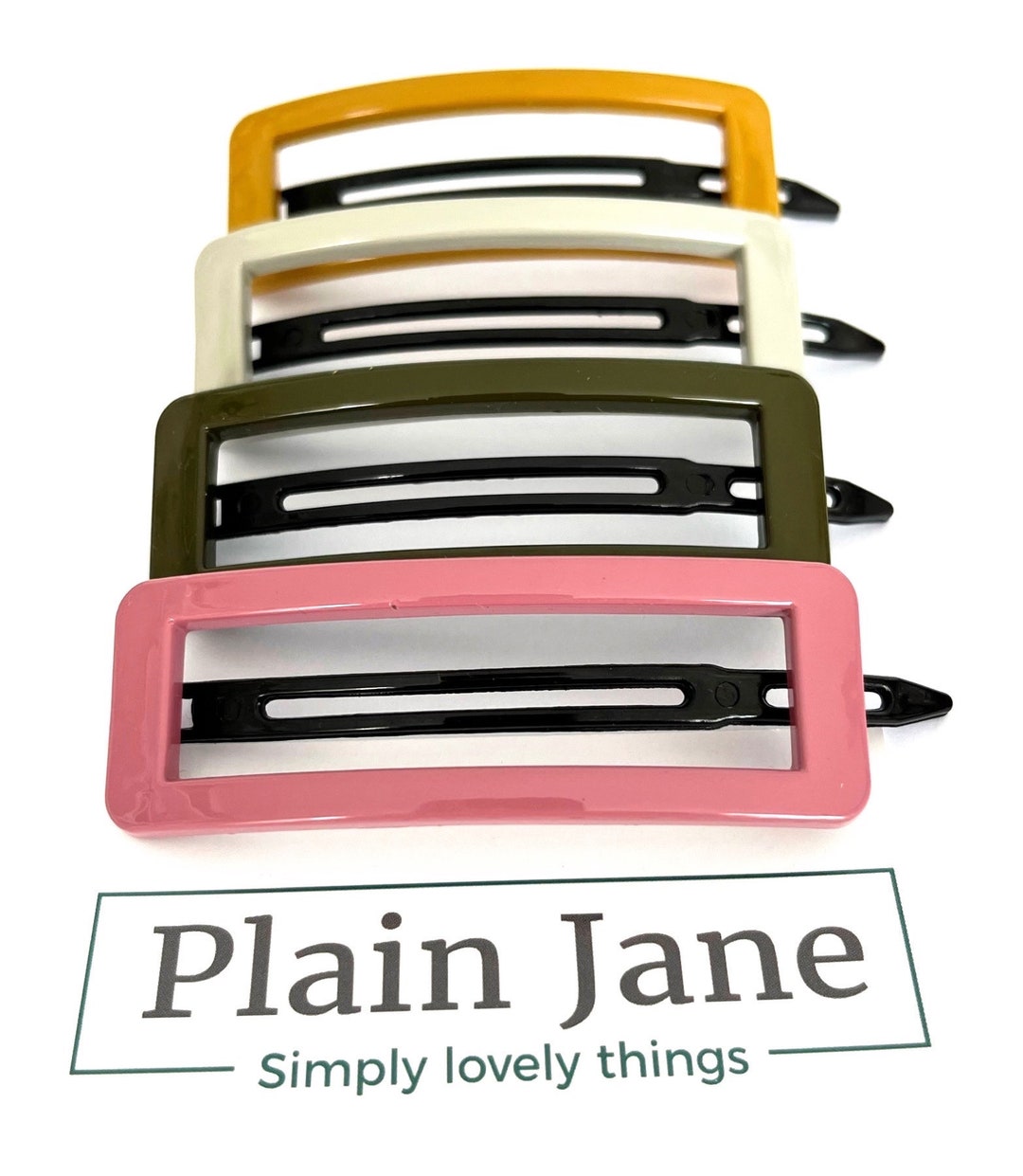 The Feather Light Rectangle by Plain Jane - Ladies Hair Clips - Slide ...